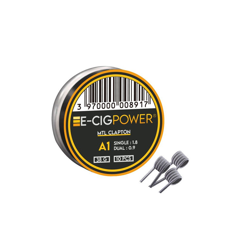 Coils A1 MTL Clapton par 10 - E-Cig Power | meilleur prix Vape tunisie